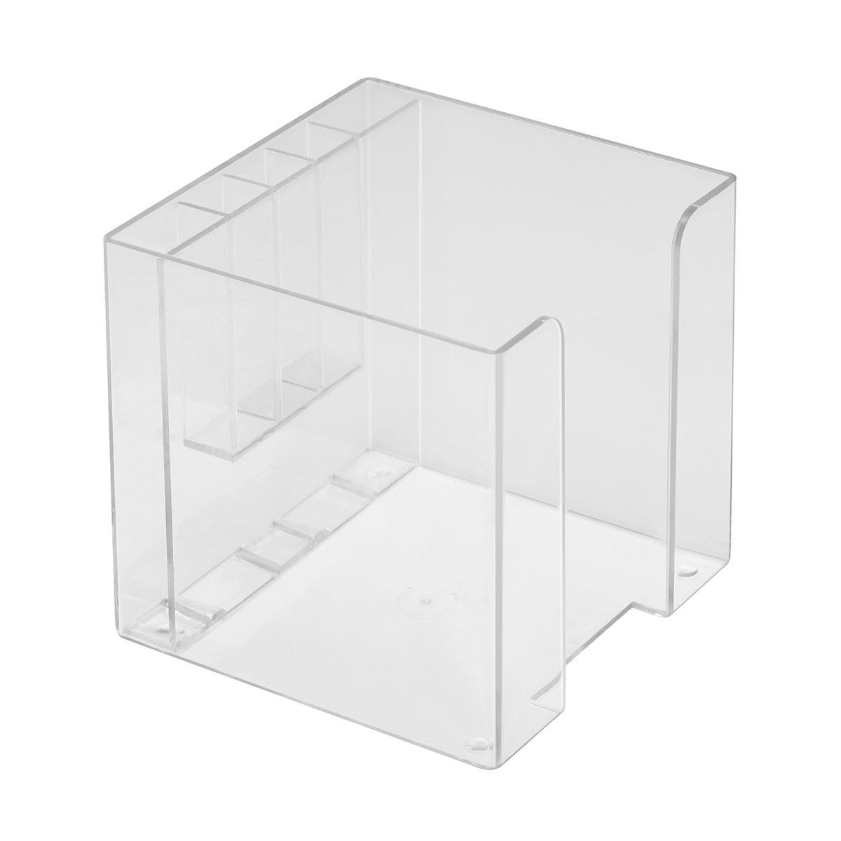 Zettelbox mit Köcher "Alpha" | transparent | 7009K-7